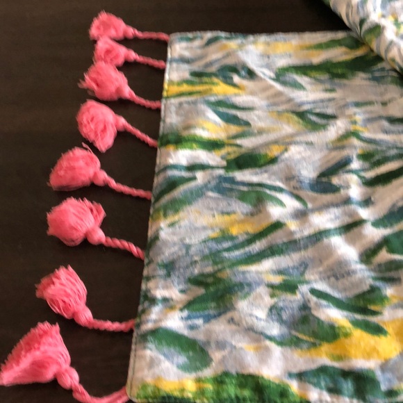 Opalhouse | Kitchen | Opalhouse Pink Tasseled Table Runner | Poshmark